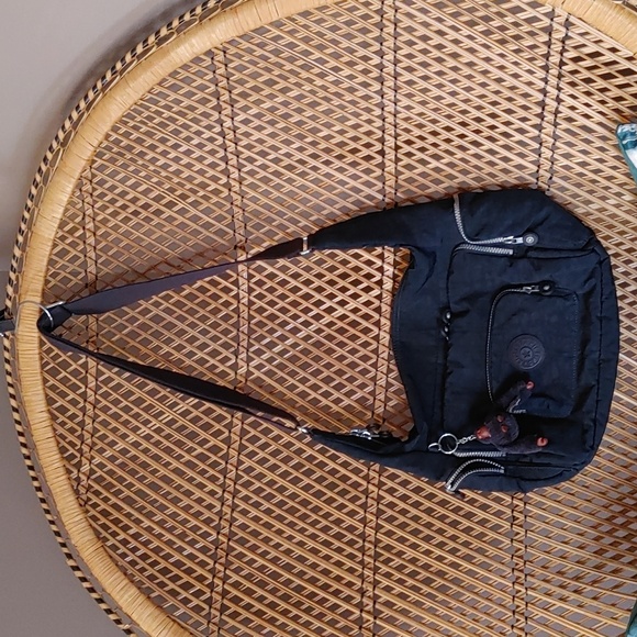 Kipling | Bags | Kipling Navy Blue Crossbody Bag With Monkey Charm ...